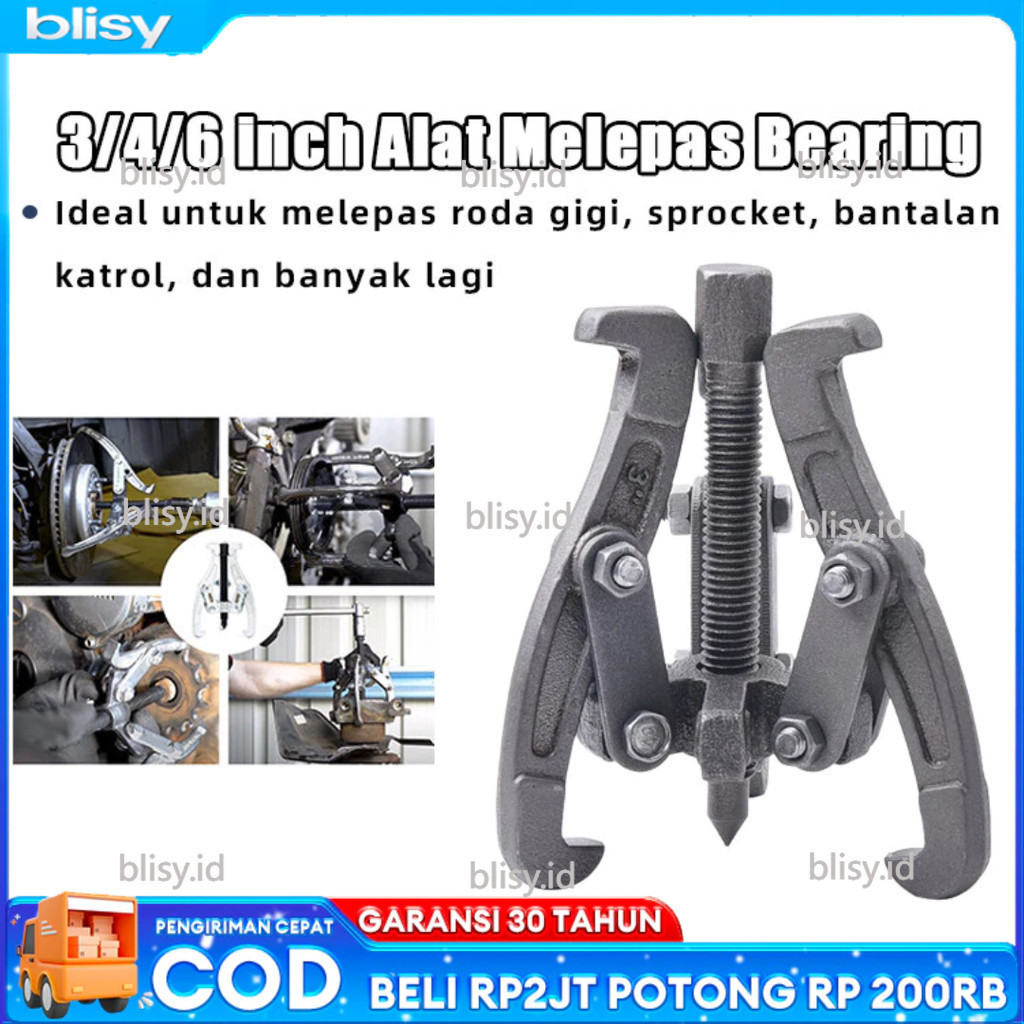 Jual [COD] BLISY Treker 3 Kaki 3/4/6/8/10 Inch - Gear Puller 3 Jaw ...