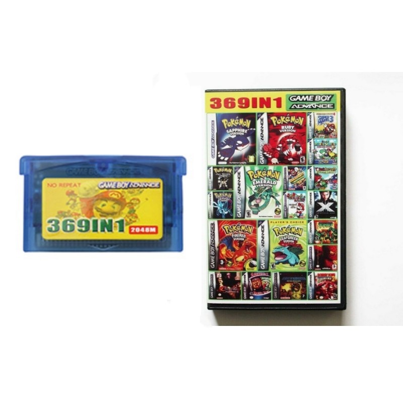 Jual Retro 369 in 1 GBA Game Cartridge 32 Bit Multi Collection English ...