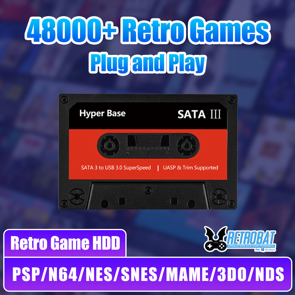 Jual Batocera 500G Game Hard Drive Built-in 48000+ Retro Games ...