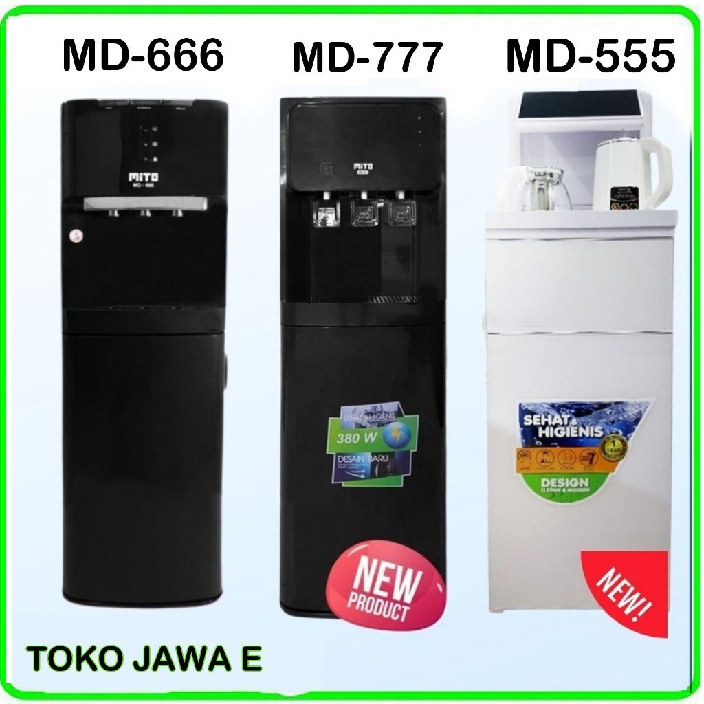 Jual MITO Dispenser Galon Bawah MD 666/MITO MD 777/MITO MD 555 SENCHA - 3 Kran PANAS DINGIN ...