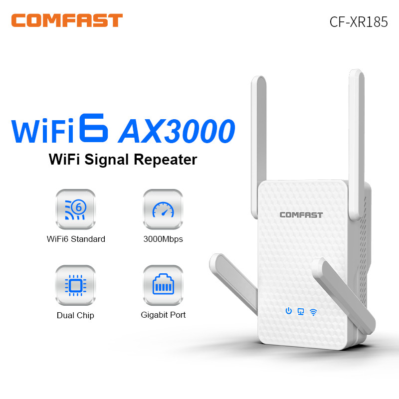 Jual Comfast Wifi 6 Repeater AX3000 Wifi6 Range Extendes 2G&5GHz Repetidor De Sinal 4 Antena ...
