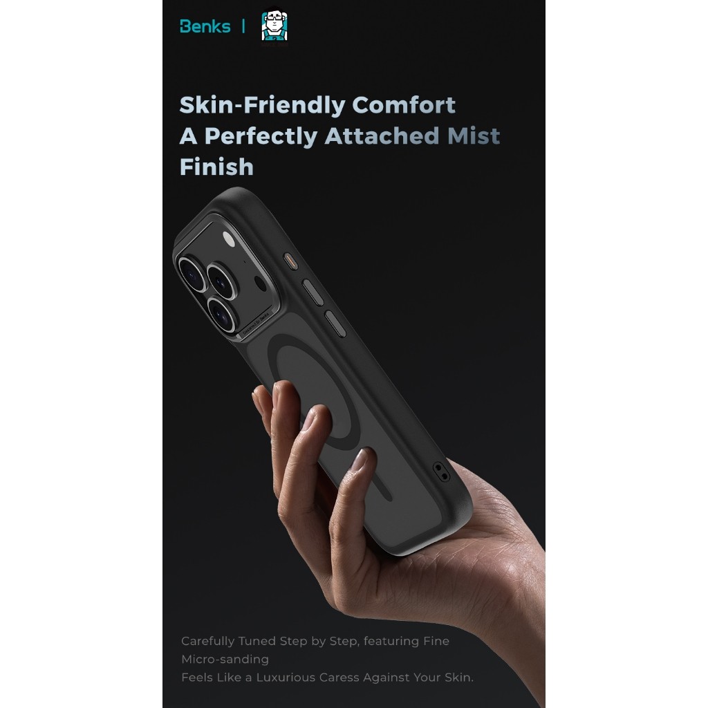 Jual * [Benks Official] Magnetic Mist Phone Case with Camera Control ...