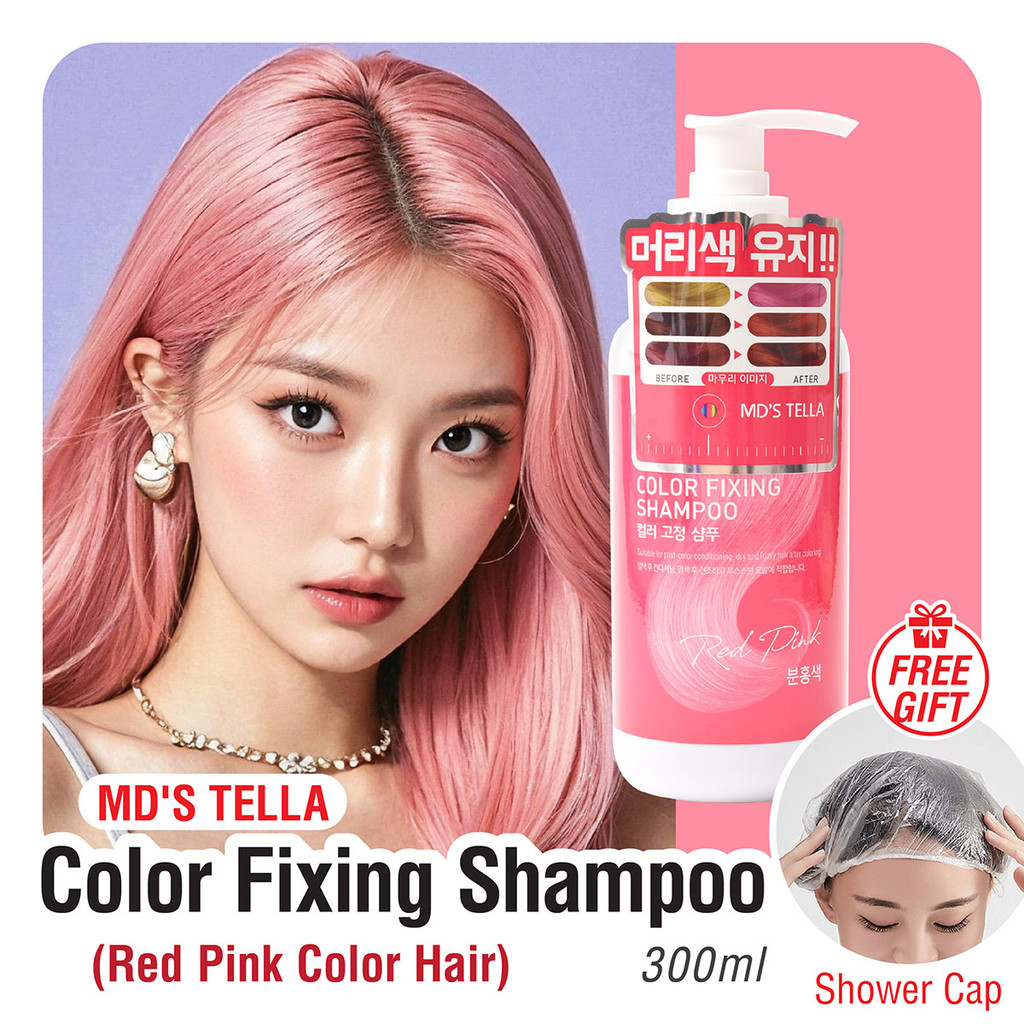 Jual Korean MD'S TELLA COLOR FIXING SHAMPOO COLOR HAIR CONDITIONER（add ...