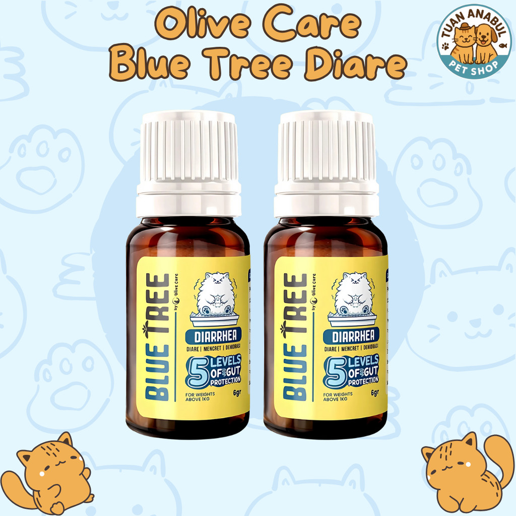 Jual Olive Care Vitamin Obat Kucing BLUE TREE Diarrhea (Diare) | Shopee ...