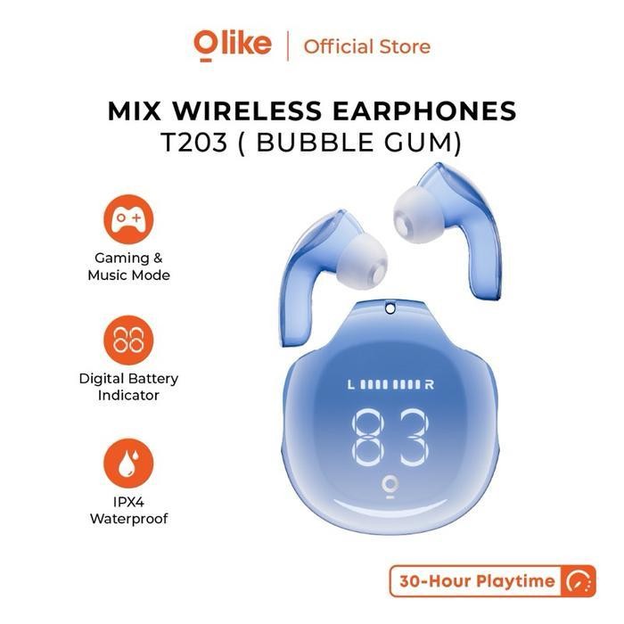 Jual OLIKE T203 Crystal Mix TWS True Wireless Earbuds Headset Bluetooth 5.3 | Shopee Indonesia