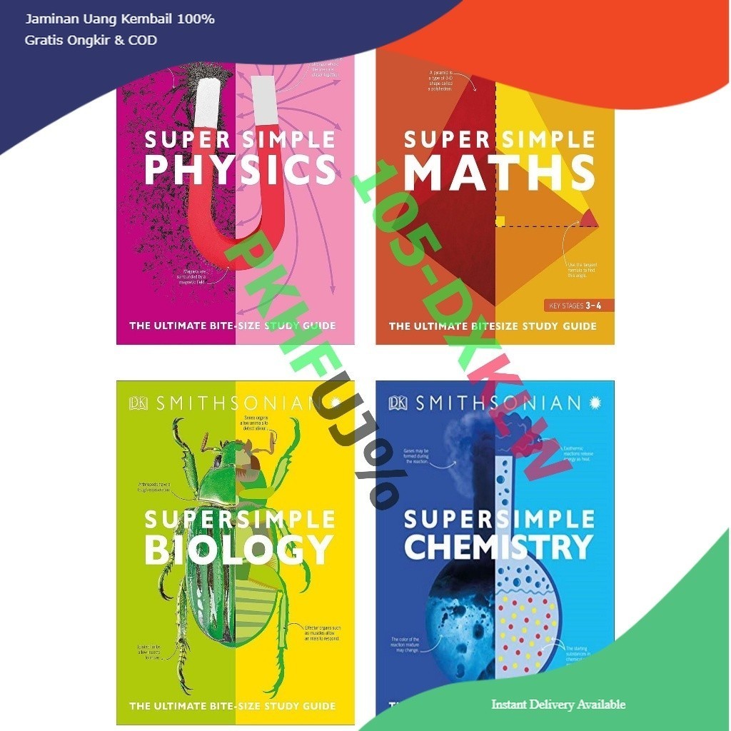 Jual Super Simple Maths Biology - Chemistry - Physics - / DK ...