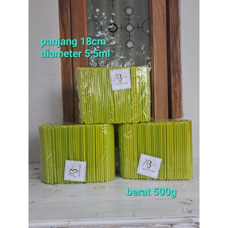 Jual PREMIUM sedotan plastik sedotan tongji atau teh poci warna kuning ...