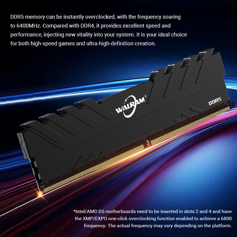Jual WALRAM Memoria Ram DDR5 RAM 8GB 16GB 32GB 5200MHz 4800MHz 5600MHz ...