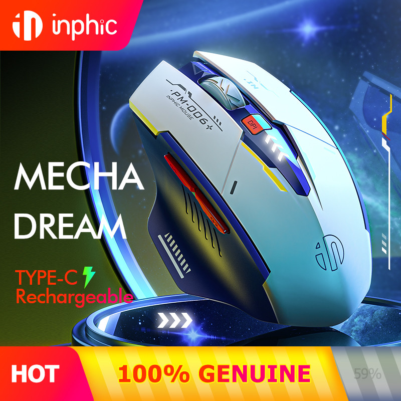 Jual INPHIC Wireless Mouse Rechargeable 700mAh Ergonomic Silent Mice 2 ...