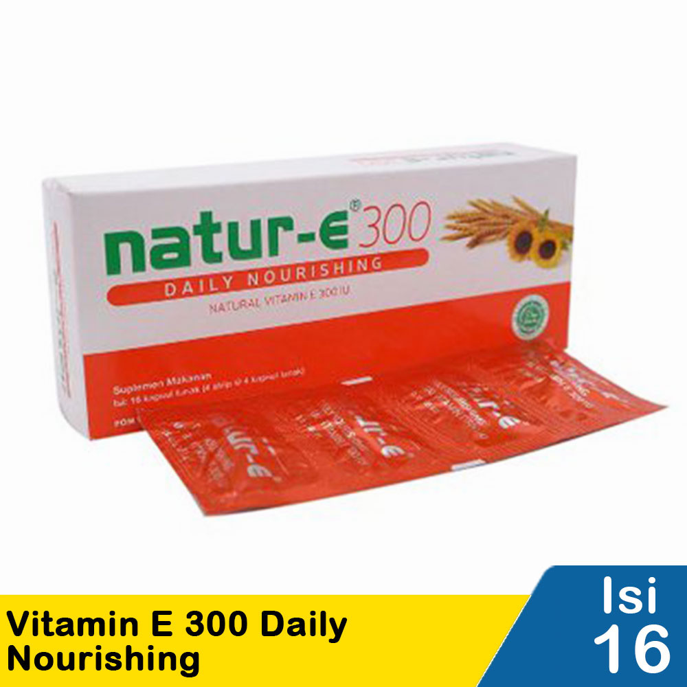 Jual NATUR-E VITAMIN E 300 DAILY NOURISHING 16'S | Shopee Indonesia