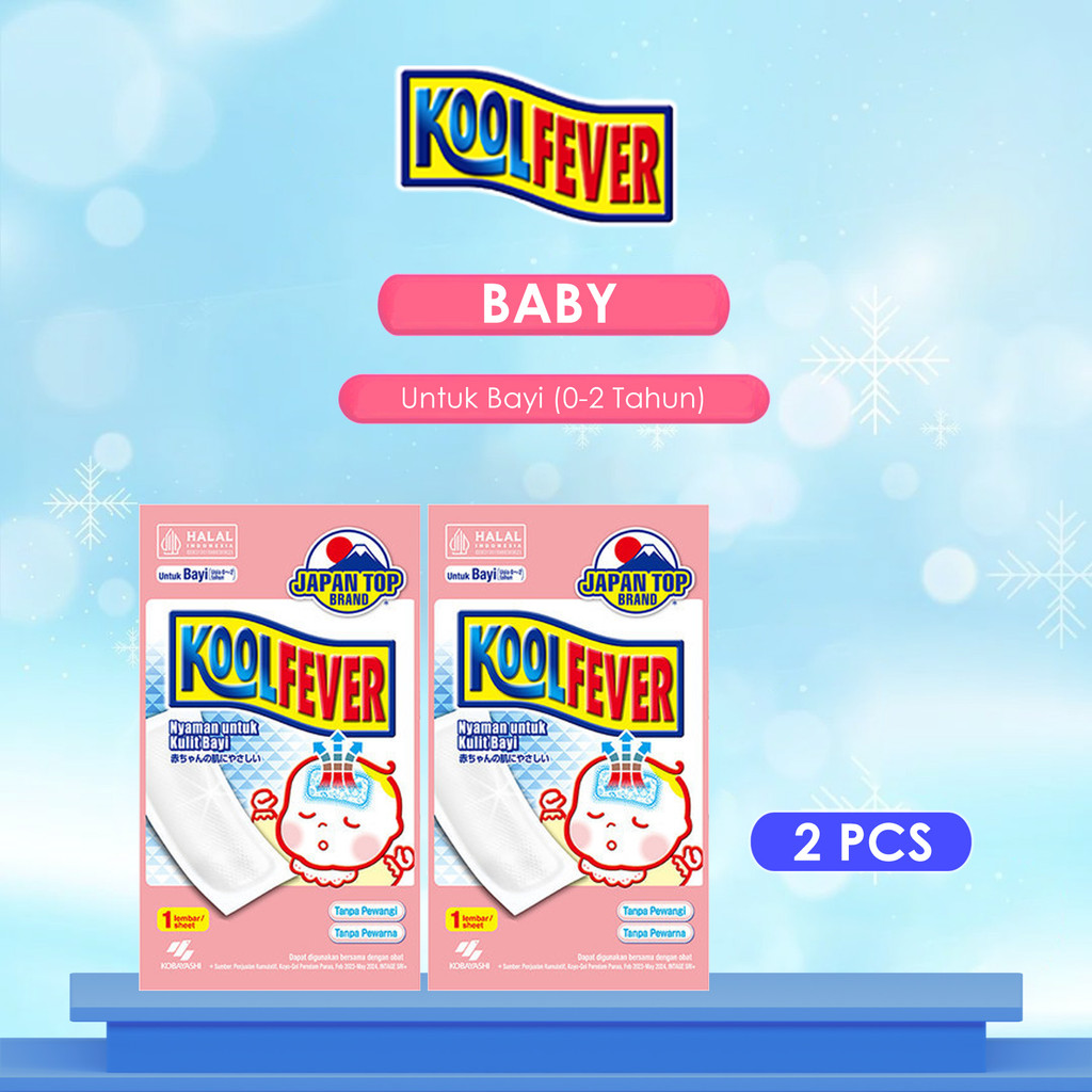 Jual [2PCS] Koolfever Plaster Bayi – Plester Penurun Demam Aman ...