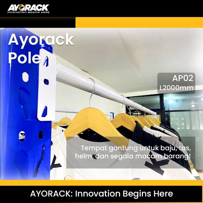 Jual AYORACK POLE AP20 - BEAM GANTUNGAN PAKAIAN TIANG RAK GUDANG TIANG ...