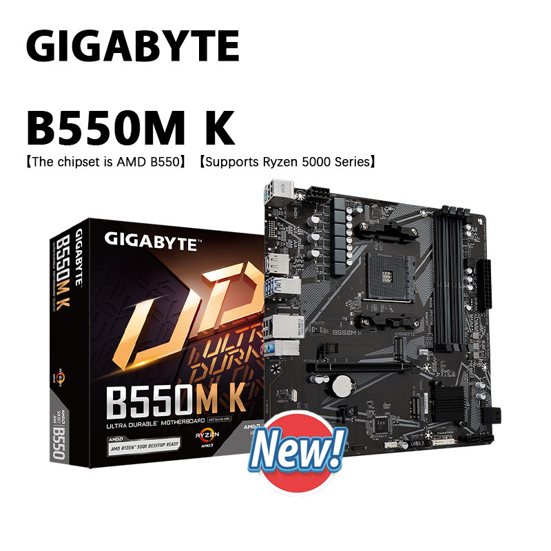 Jual GIGABYTE NEW B550M K Motherboard Micro ATX AMD B550 AMD Socket AM4 ...
