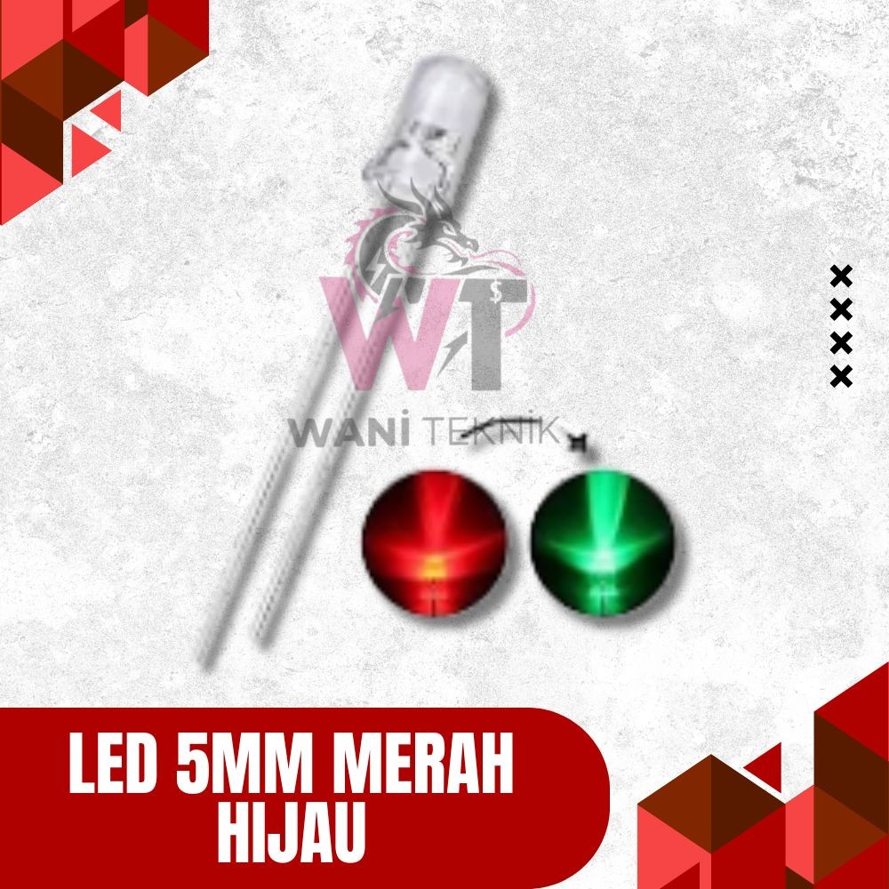 Jual LED 5MM Merah Hijau – Lampu LED 2 Warna Transparan | Shopee Indonesia