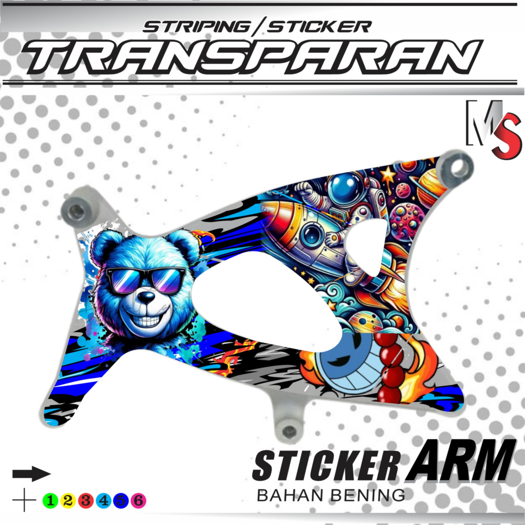 Jual STIKER MOTIF STICKER TRANSPARAN SWING ARM HONDA STYLO DESAIN ...