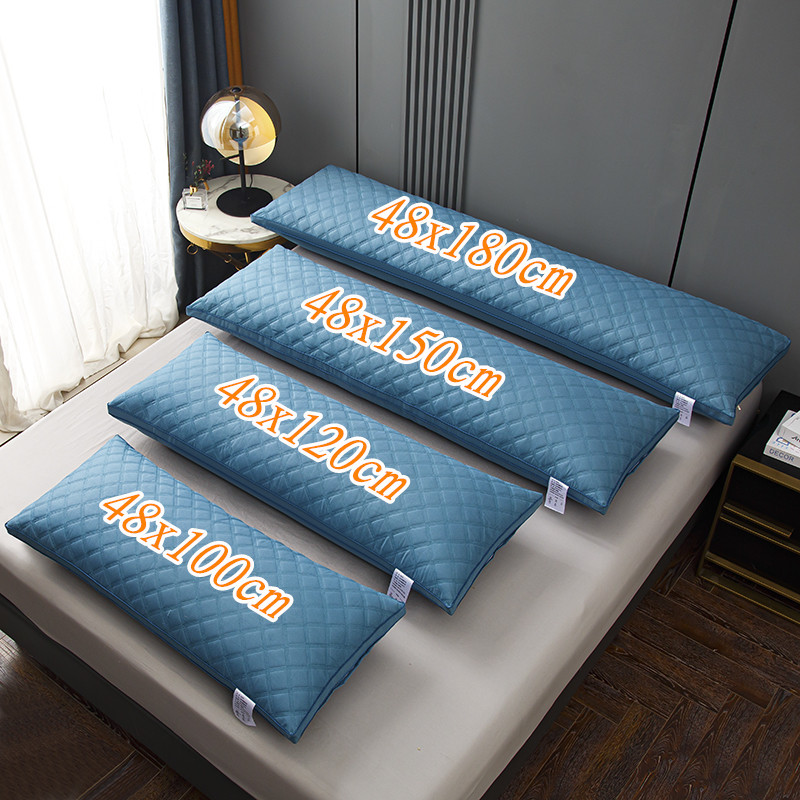 Jual 1pc Blue Pillow Core Long Pillows for Home Bed Sleeping Pillow ...