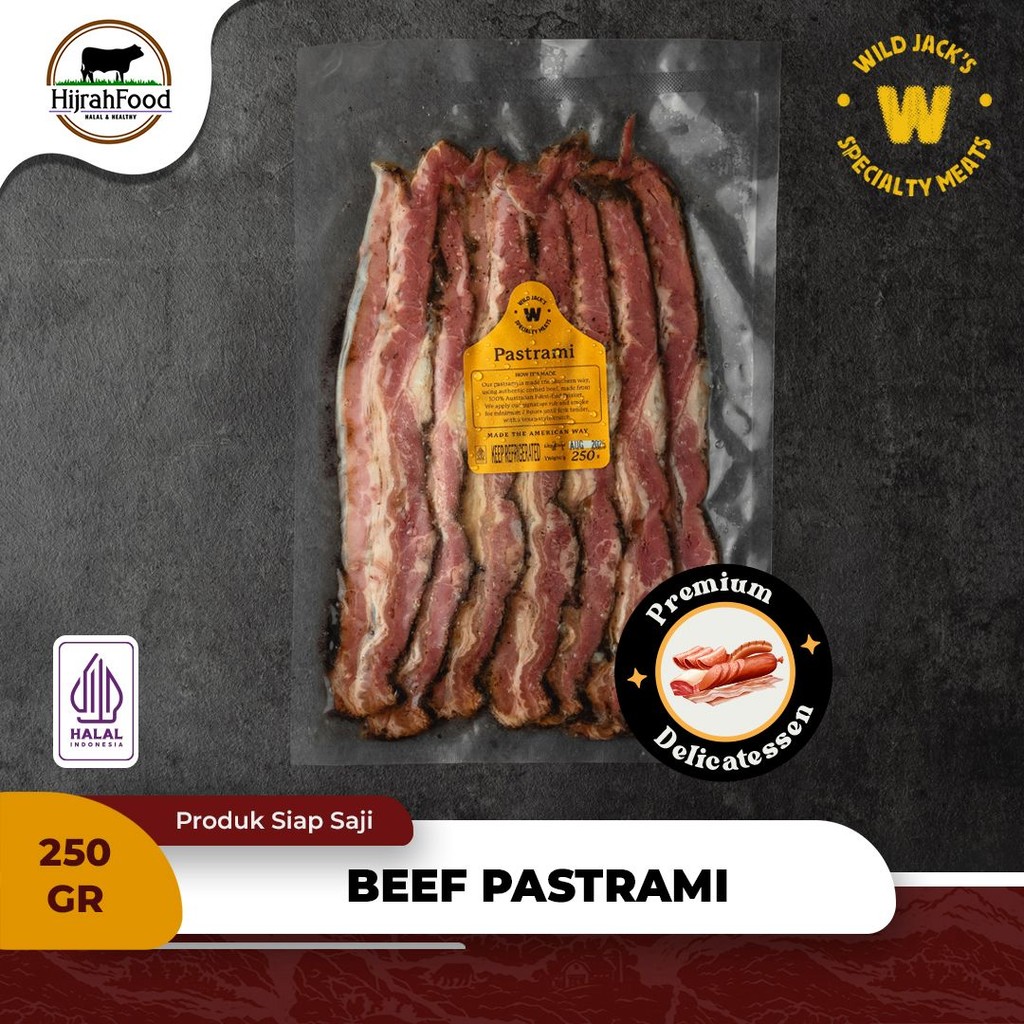 Jual Wild Jack's Premium Beef Brisket Pastrami ~ Daging Sapi Pastrami ...