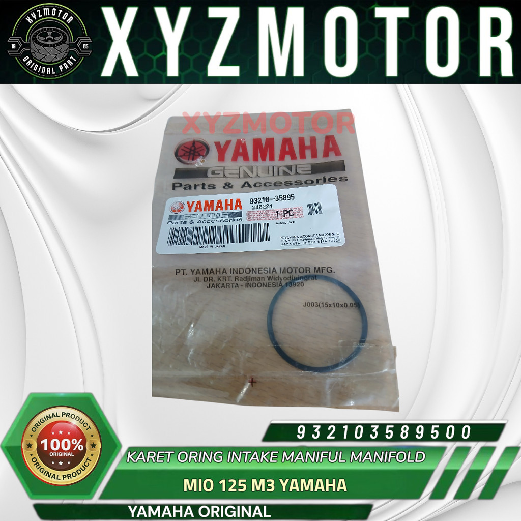 Jual KARET ORING INTAKE MANIFUL MANIFOLD MIO 125 M3 YAMAHA ORIGINAL ...
