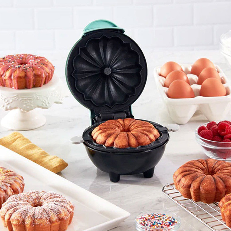 Jual Portable Mini Electric Pumpkin Bundt Cake Maker Non-Stick Fast ...