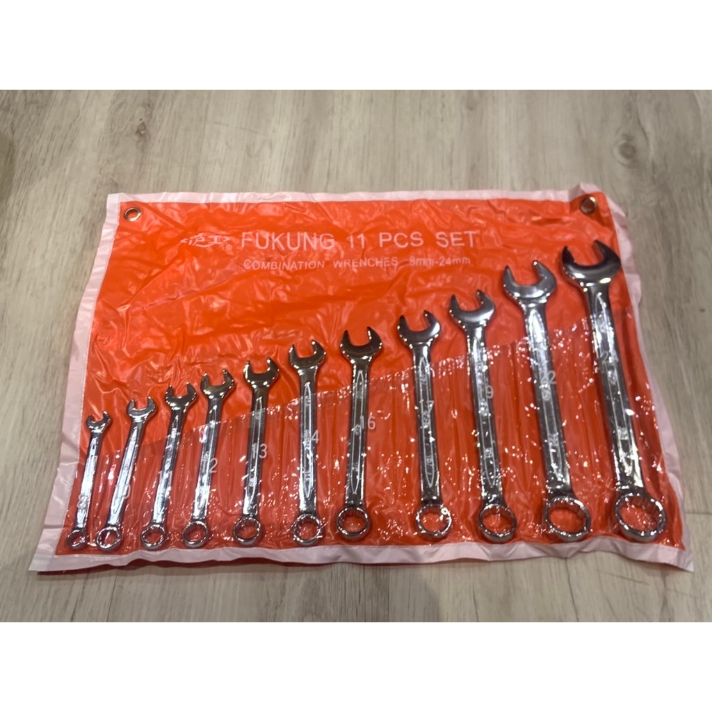 Jual Kunci Ring Pas Set - Combination Wrenches FUKUNG 8 - 24 mm (11pcs ...