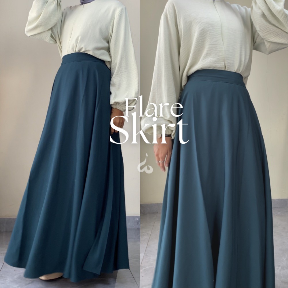 Jual Mahzhuuzh - flare skirt rok maxi panjang setengah lingkaran ...