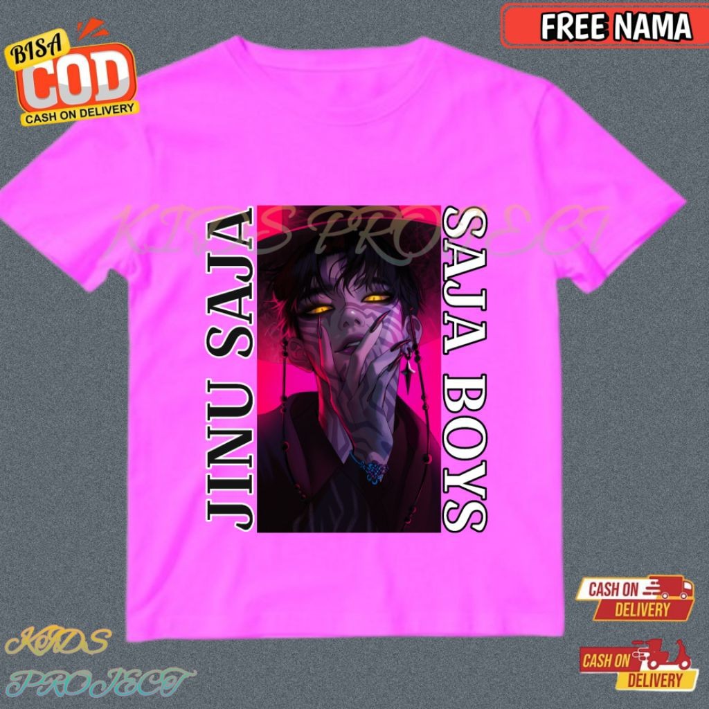 Jual Kaos Anak Kpop Demon Hunters Jinu Saja Boys | Shopee Indonesia