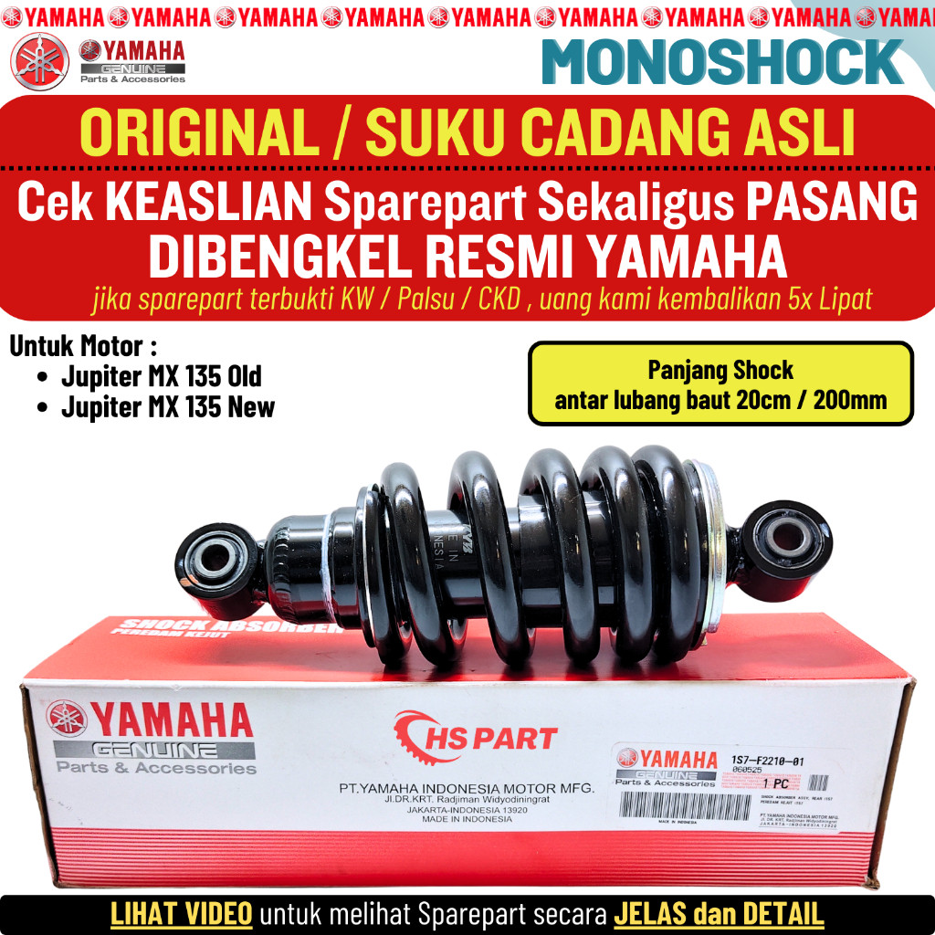 Jual Shock Belakang Monoshock Jupiter MX 135 Old Lama New Original Yamaha 100% | Shopee Indonesia