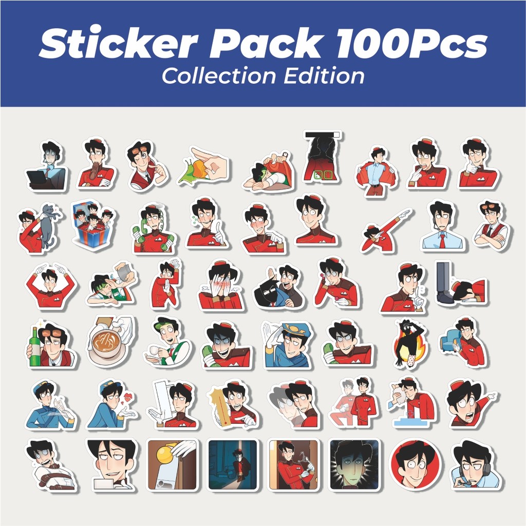 Jual Hot Stiker Funny character Stepan the Concierge sticker pack Lucu ...