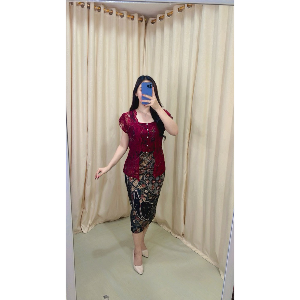 Jual STORELABASS DRESS BATIK HAGIA/DRESS BATIK COUPLE/KEBAYA WANITA ...