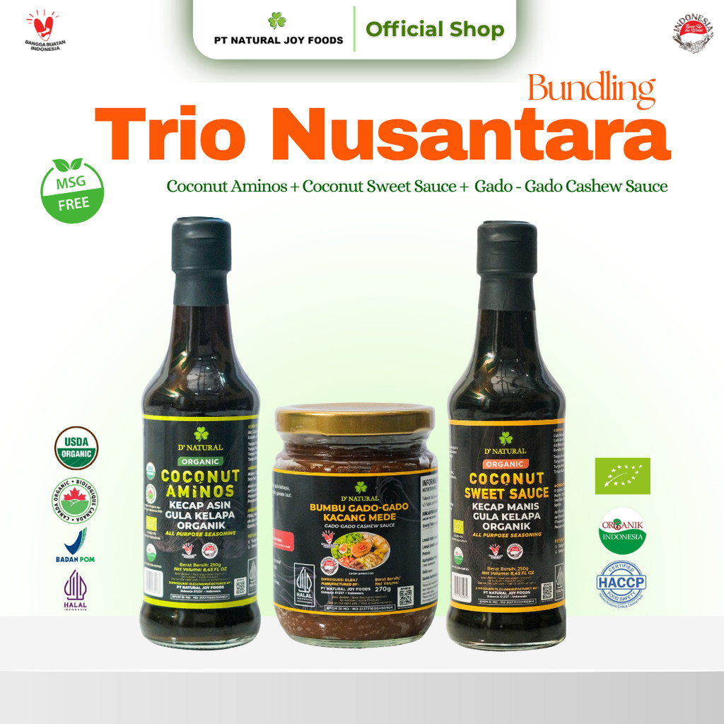 Jual Paket Bundling Trio Nusantara (Kecap Asin Kelapa + Kecap Manis ...