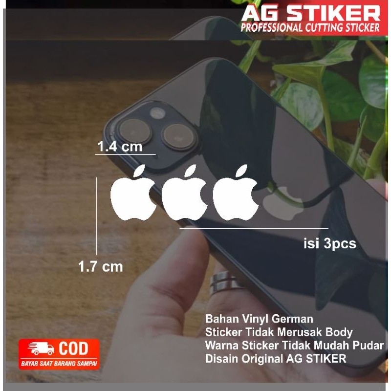 Jual Stiker Appel Hp Apel Isi 3 Pcs Stiker Murah | Shopee Indonesia