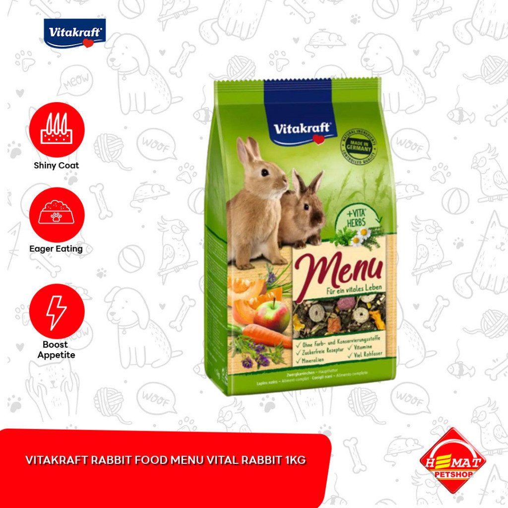 Jual Vitakraft Menu Vital Rabbit Dry Food Makanan Pellet Kelinci ...