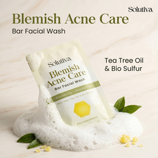 Jual Solutiva Blemish Acne Care Bar Facial Wash Sabun Wajah Berjerawat ...