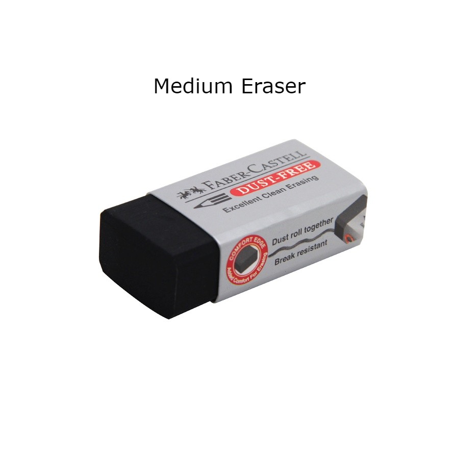 Jual Penghapus BESAR 187999 Faber Castell Eraser Dust free Warna Hitam ...