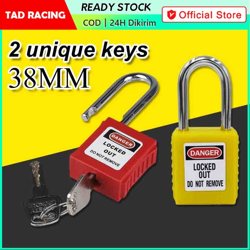 Jual Loto Padlock Gembok Safety Equipment 38mm Merah dan Kuing ...