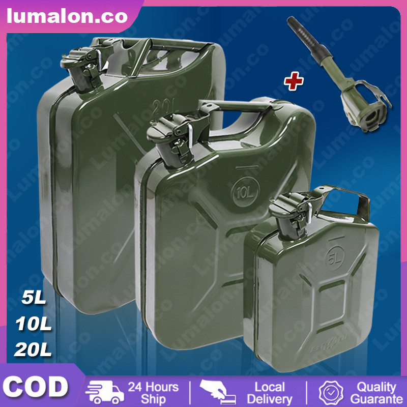 Jual COD JERIGEN BESI BENSIN SOLAR JERRYCAN CARBON STEEL PLATE JIRIGEN ...