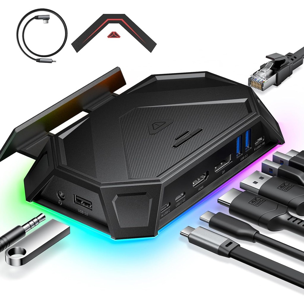 Jual ROG Ally RGB Docking Station, 12-in-1 ROG Ally Dock with 4K@120Hz ...