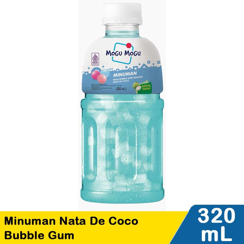 Jual MOGU-MOGU MINUMAN NATA DE COCO BUBBLE GUM 320mL | Shopee Indonesia