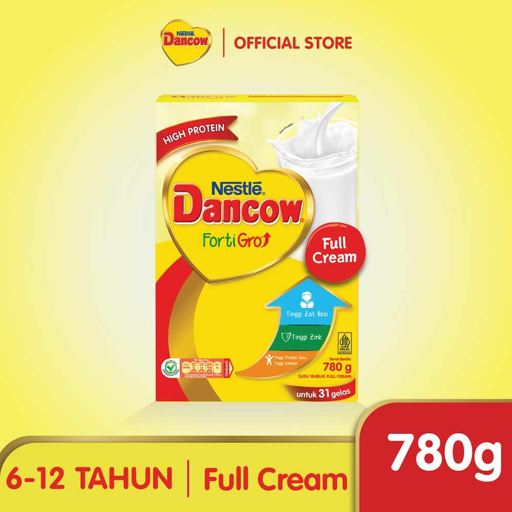 Jual DANCOW FORTIGRO SUSU BUBUK FULL CREAM 780g | Shopee Indonesia