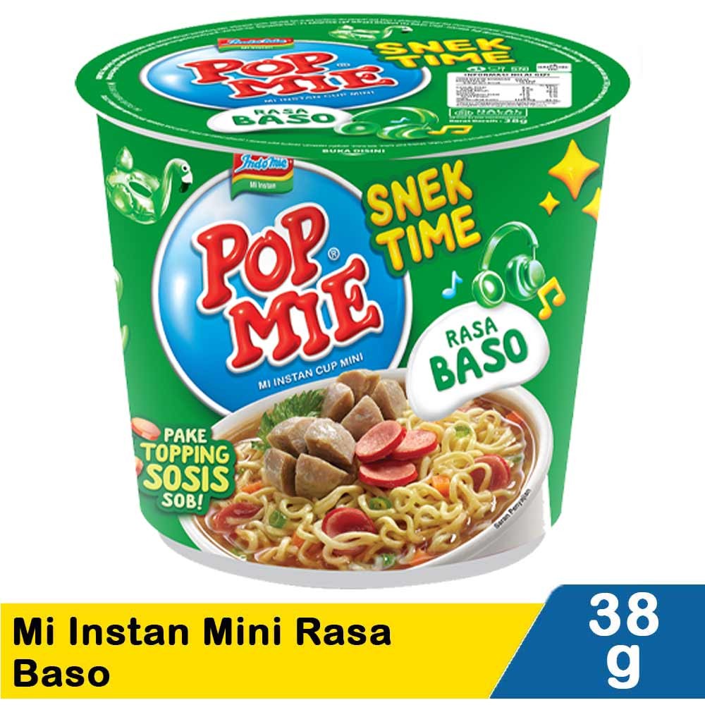 Jual POP MIE MI INSTAN MINI / SNEK TIME BASO SAPI 38g | Shopee Indonesia