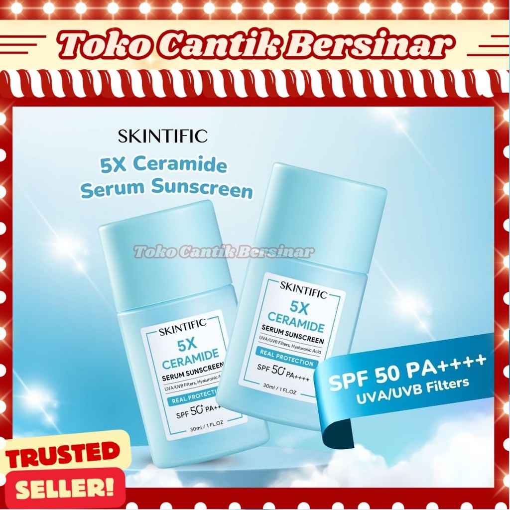 Jual SKINTIFIC 5X Ceramide Serum Sunscreen SPF50 PA++++ Skincare ...