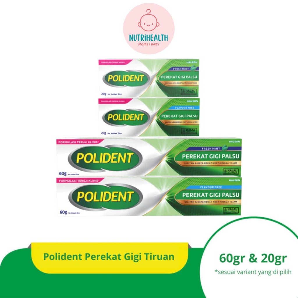 Jual Polident Perekat dan Pembersih Gigi Tiruan 20gr dan 60gr | Shopee ...