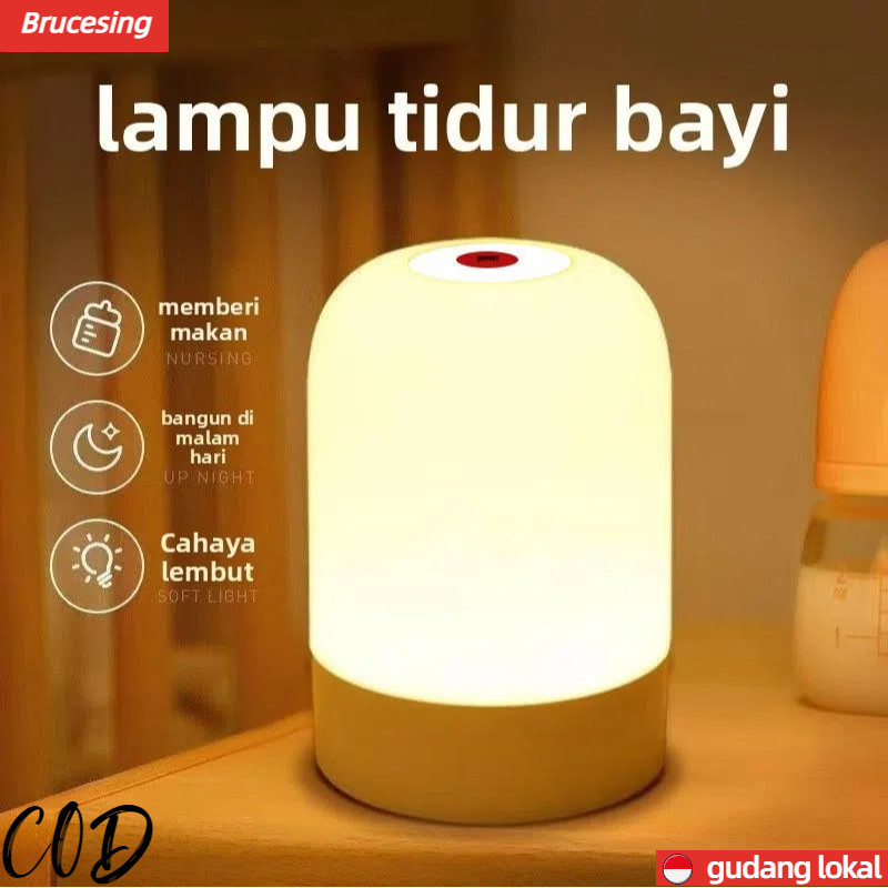Jual COD Lampu Tidur 3 Warna Peredupan Dapat Malam lampu Bed Side Tidur ...