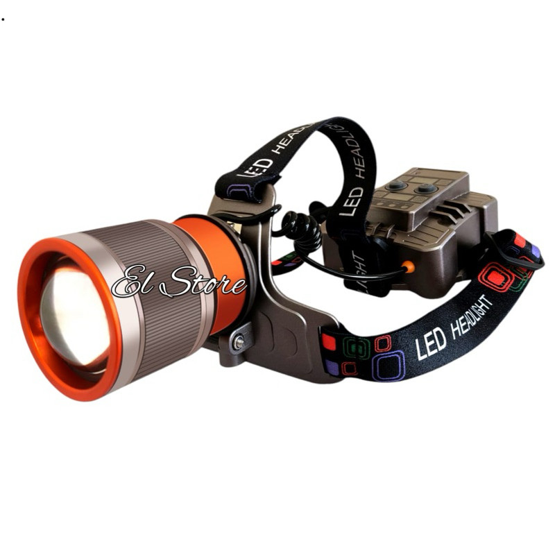 Jual Senter Kepala LED Laser zoom In Out 3 Mode WH -2304 | Shopee Indonesia