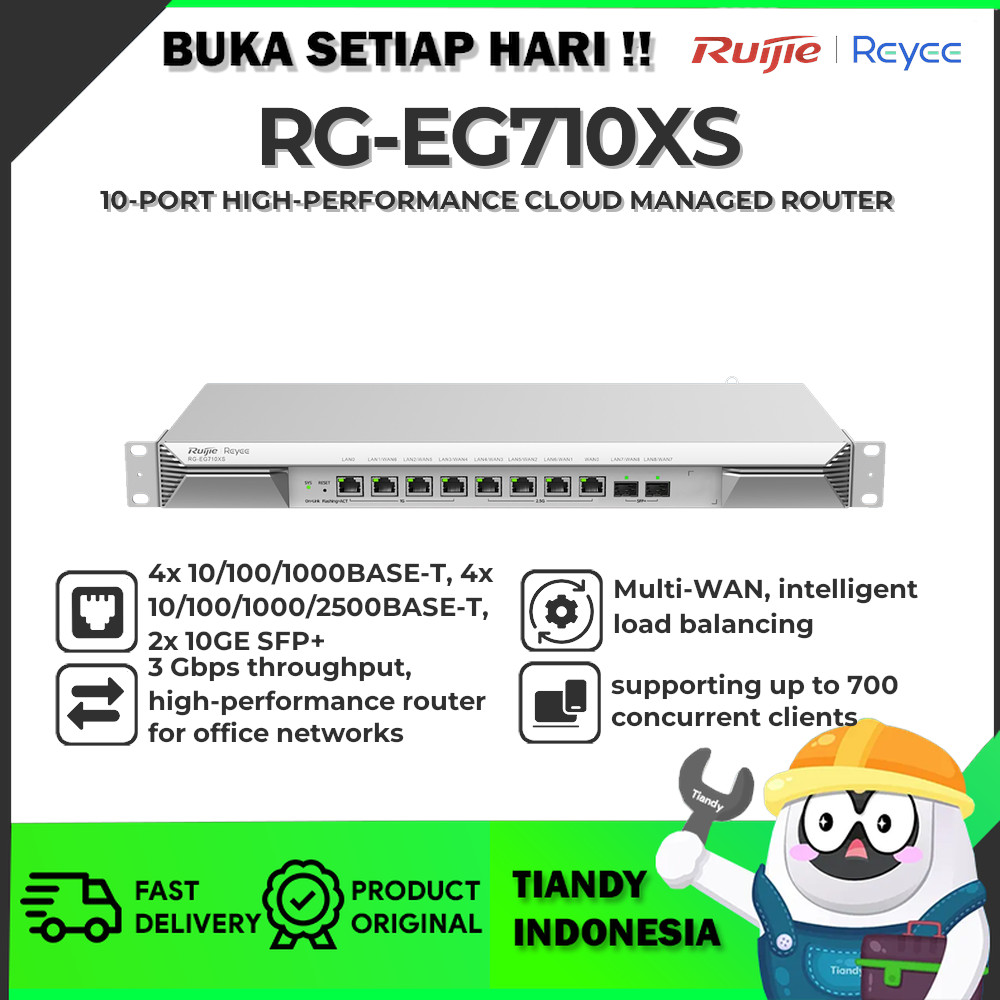 Jual RUIJIE REYEE RG-EG710XS 10-PORT HIGH-PERFORMANCE CLOUD MANAGED ...
