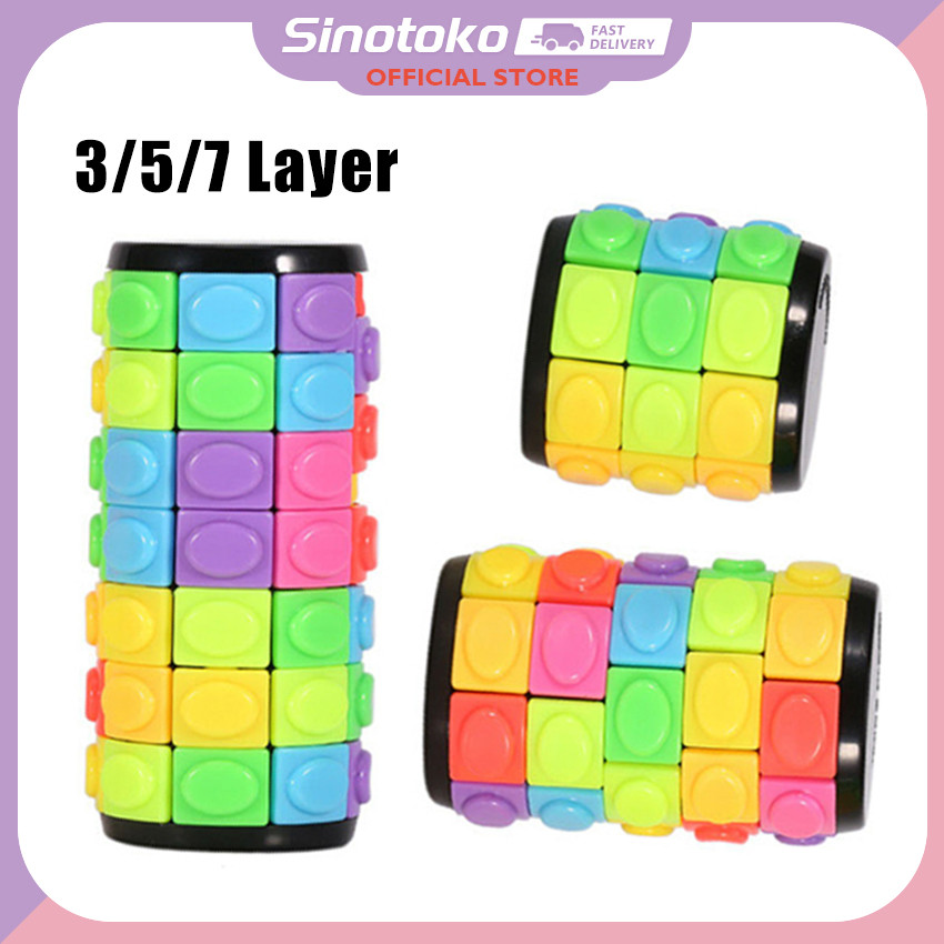 Jual Magic Cube Puzzle Fidget Toys – X-Cube Magic Bean & Corn Sliding ...