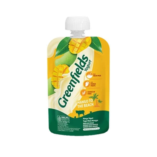 Jual GREENFIELDS KIDS YOGURT POUCH MANGO 110 GR | Shopee Indonesia