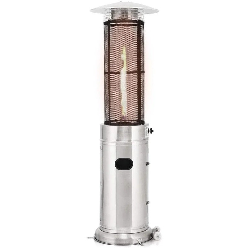 Jual Floor-Standing Electric Patio Heater with Wheels, Dancing Flame ...