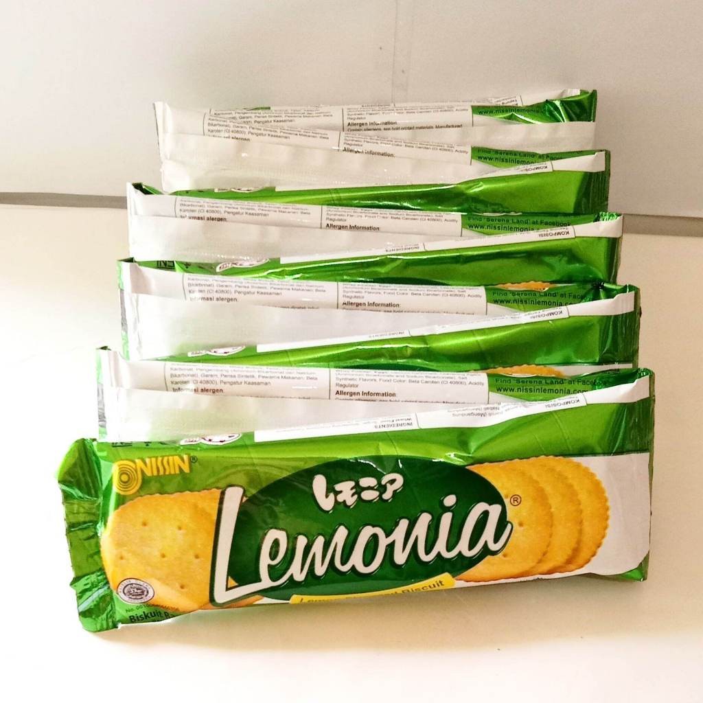 Jual BISKUIT LEMONIA 130GR RASA LEMON TIPIS RENYAH CEMILAN ANAK BERGIZI ...