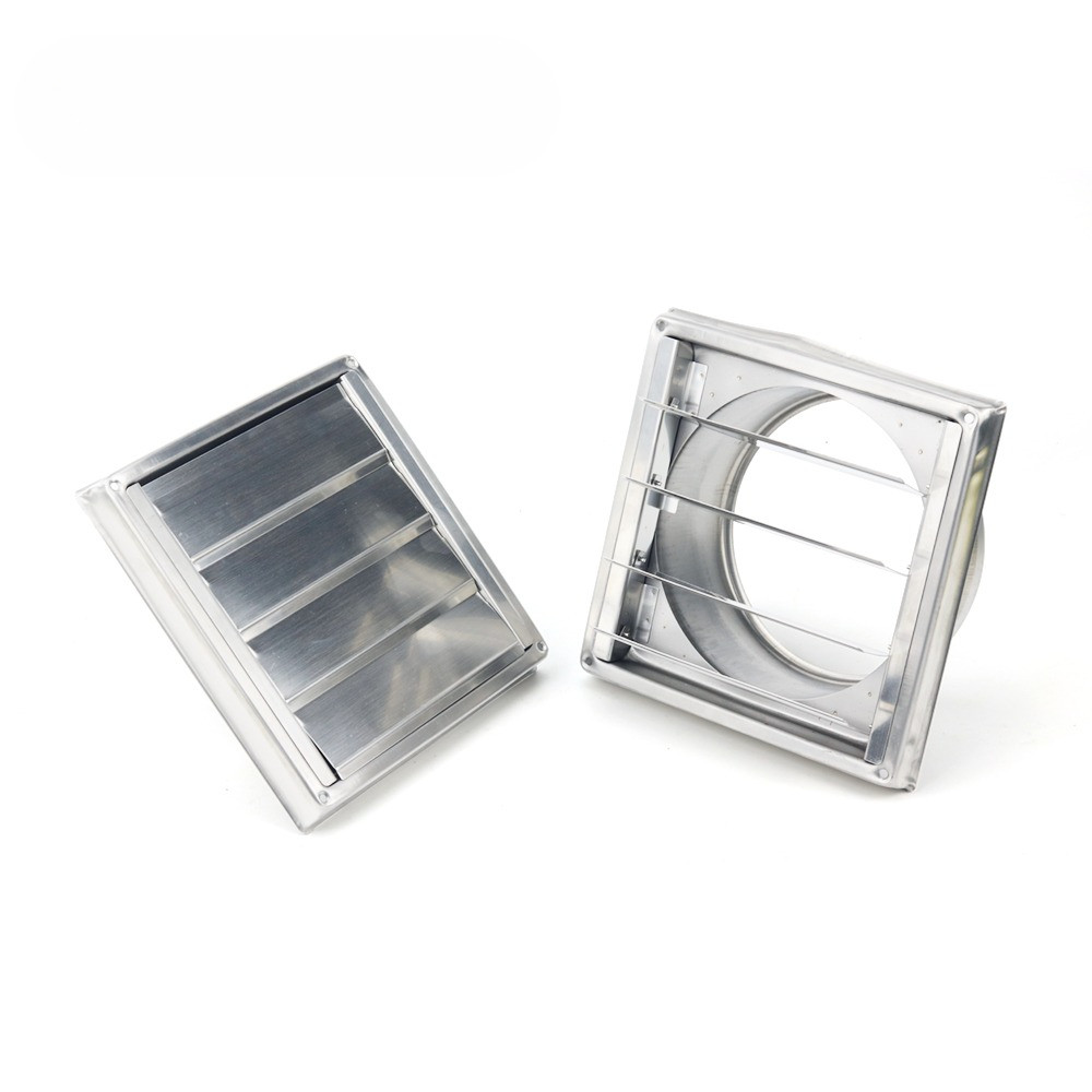 Jual 4" 5" 6" Stainless Steel Wall Air Vent 100/125/150mm Extract Valve ...